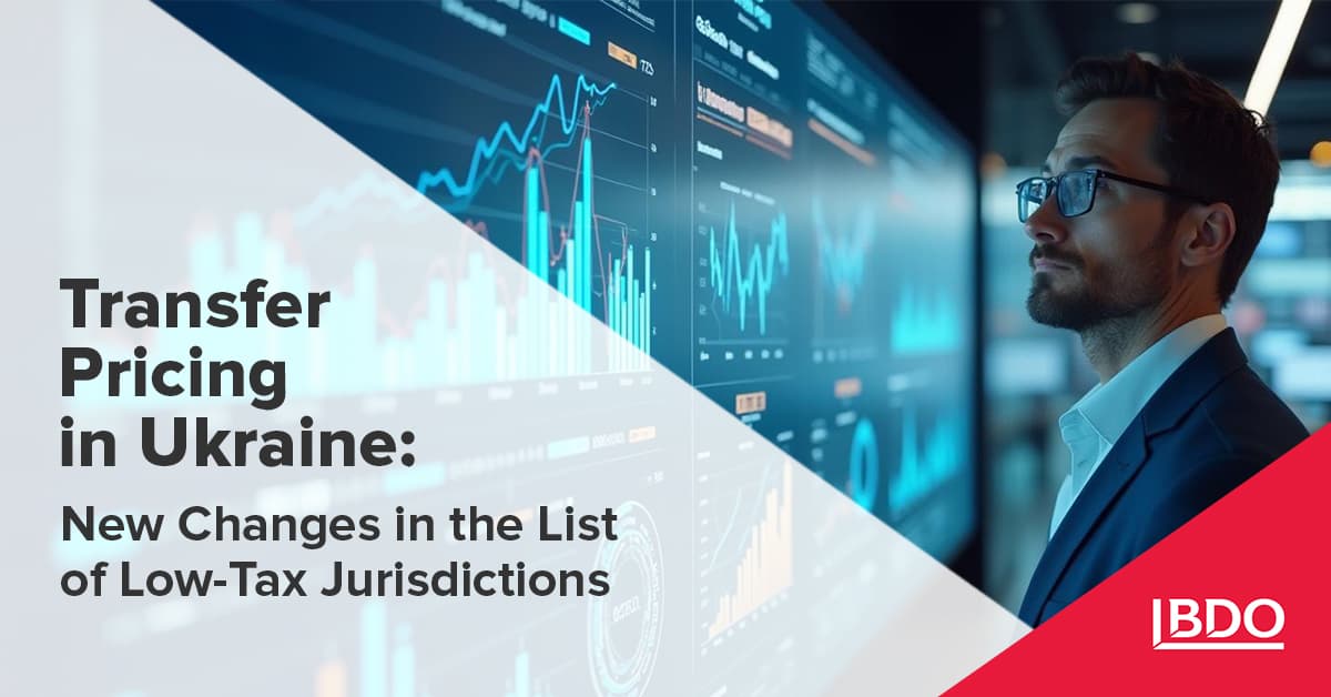 Changes in tax legislation: TP and low-tax jurisdictions - BDO