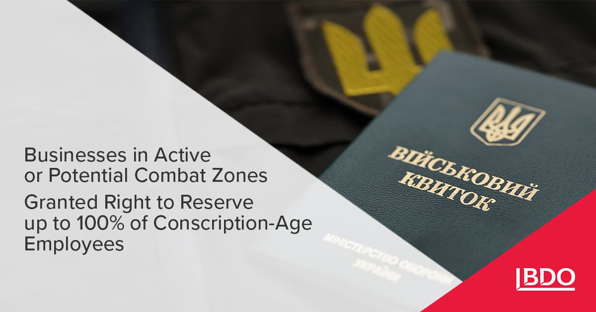 Increasing the booking limit up to 100%: who is eligible - BDO