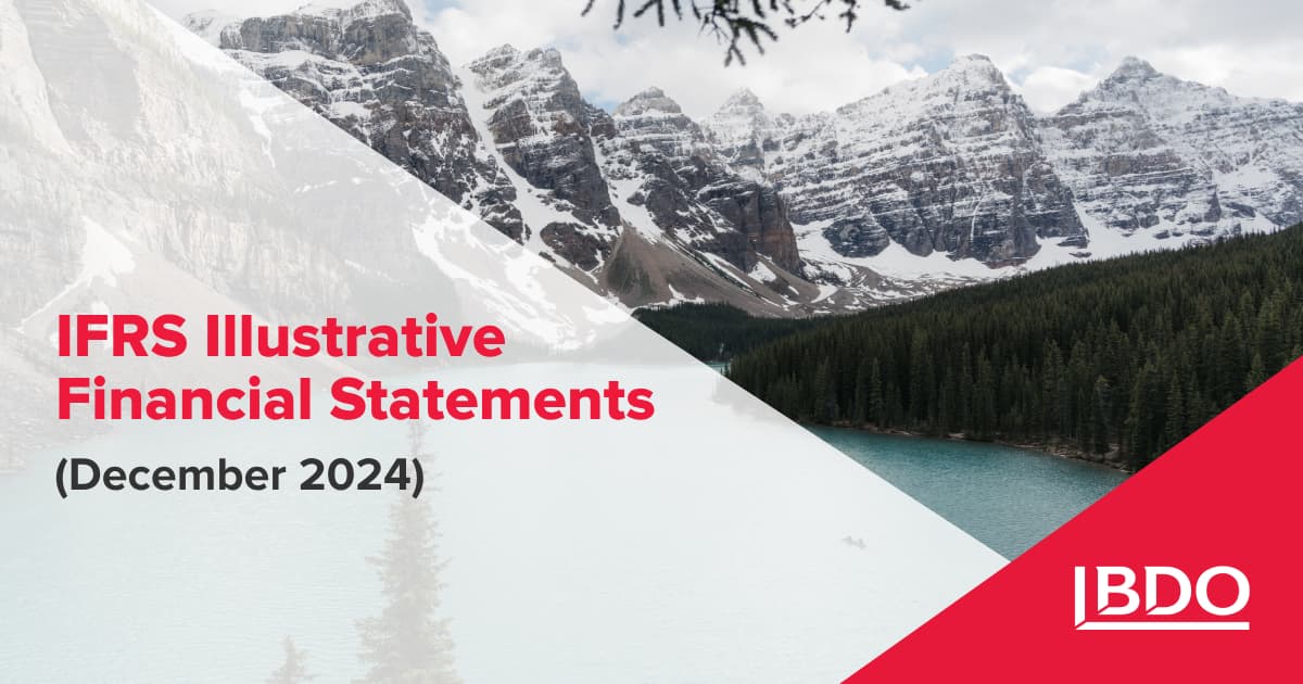 BDO has published Illustrative IFRS Financial Statements for 2024 - BDO